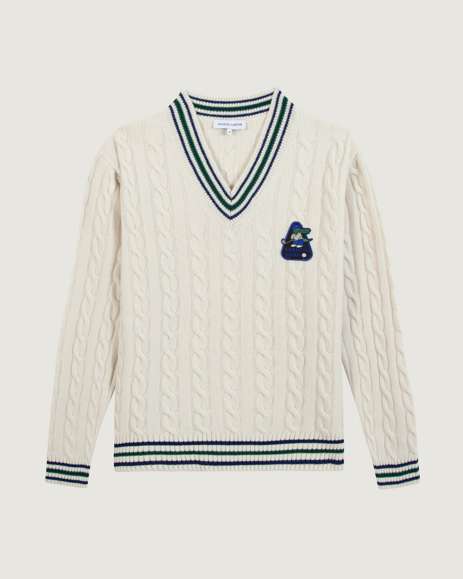"Croco Golf" verlomne sweater – Maison Labiche