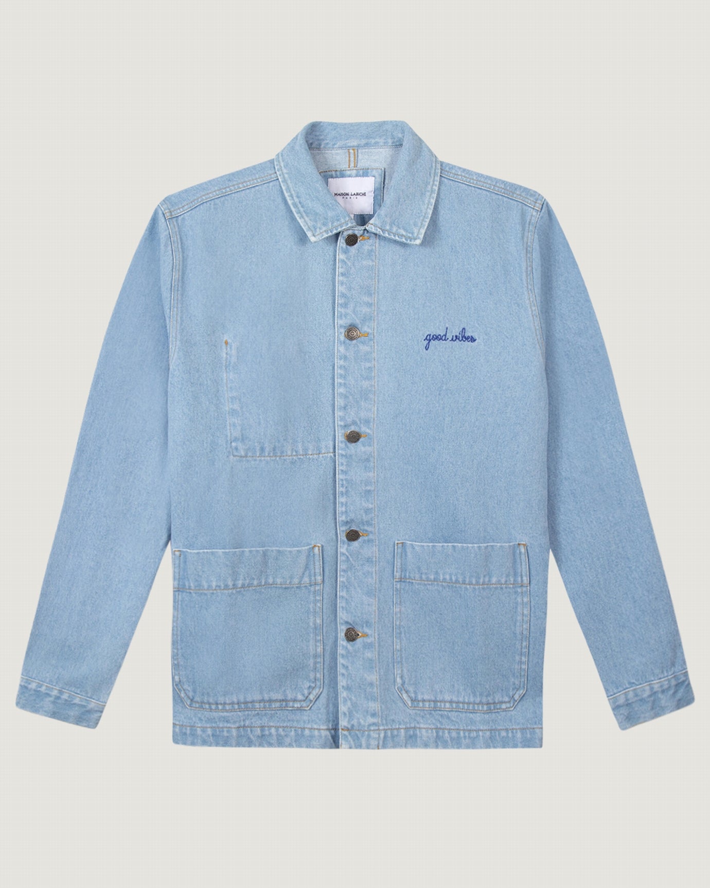 Unisex Personalizable Sébasto cotton chevron jacket – Maison Labiche